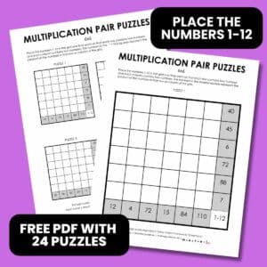 Multiplication Puzzles Collection | Math = Love