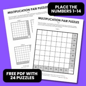 Multiplication Puzzles Collection | Math = Love