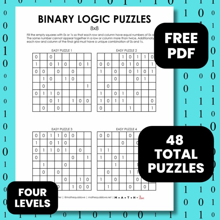 Binary Number Activities and Teaching Resources | Math = Love
