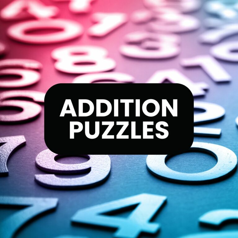 Addition Puzzles Collection | Math = Love