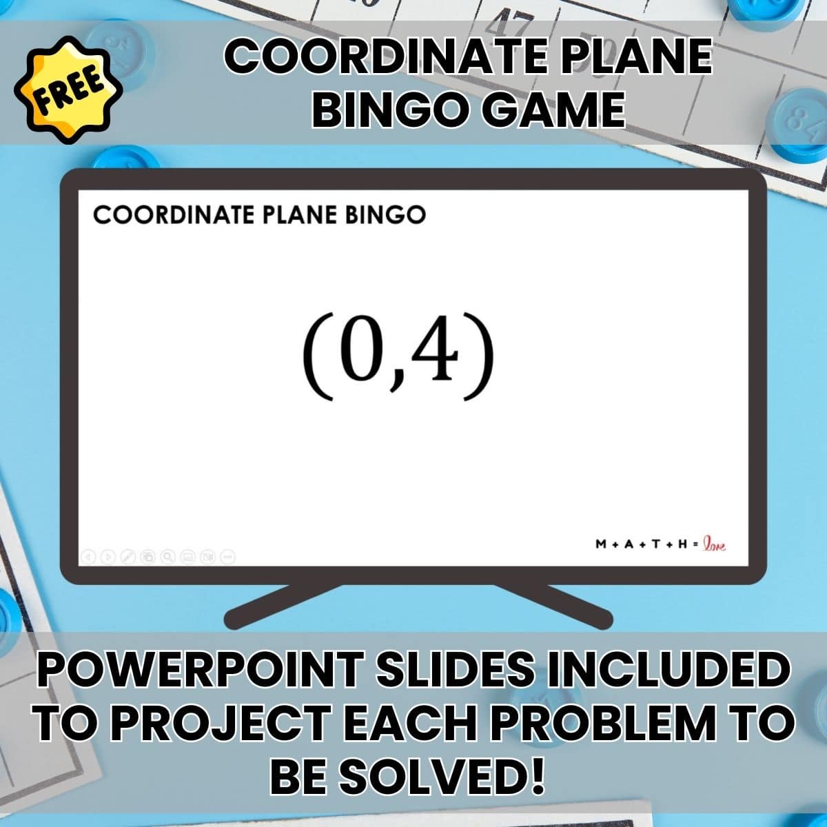 Coordinate Plane Bingo Game | Math = Love