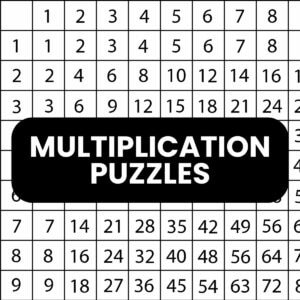 12x12 Multiplication Search Puzzles | Math = Love