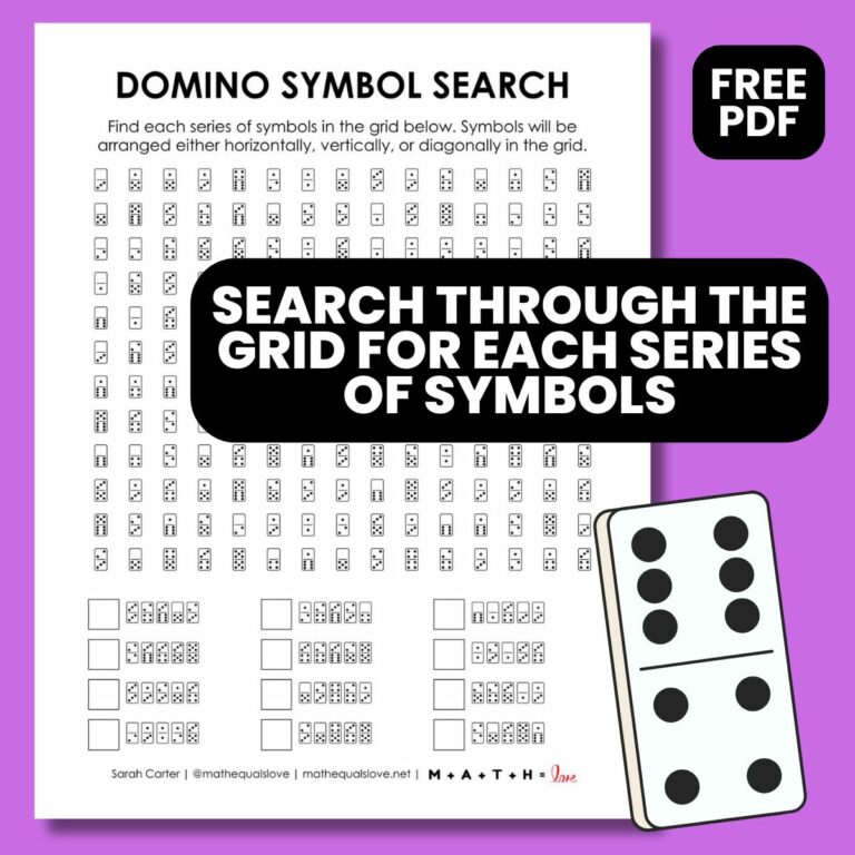 Domino Puzzles and Activities | Math = Love