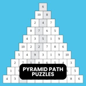 1-8 Pyramid Path Puzzles | Math = Love