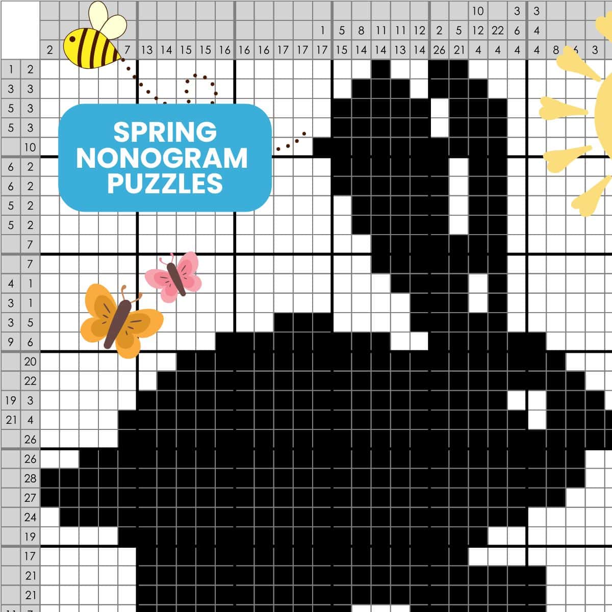 Spring Nonogram Puzzles | Math = Love
