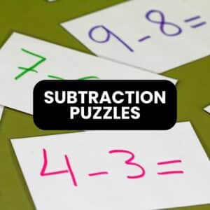 Subtraction Puzzles Collection | Math = Love