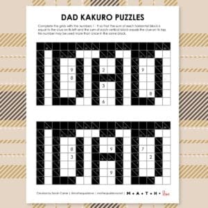 Free Printable Father's Day Activities and Puzzles (PDF)