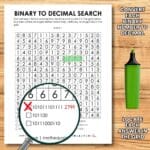 Binary Number Activities and Teaching Resources | Math = Love