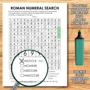 Roman Numeral Activities, Puzzles, and Games | Math = Love