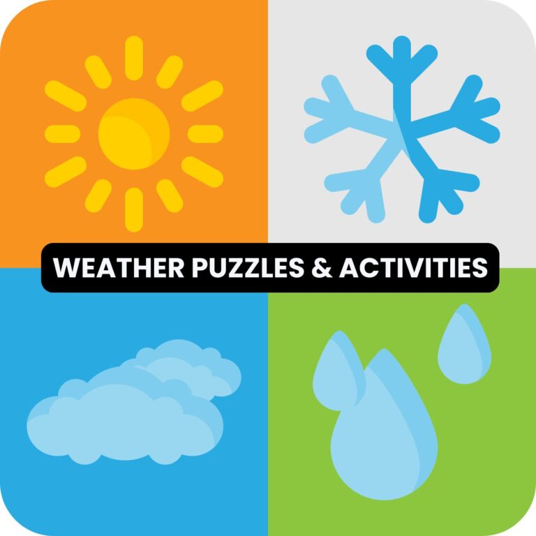 Weather-Related Puzzles and Activities | Math = Love
