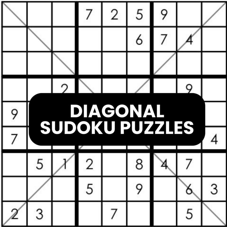 Diagonal Sudoku Puzzle Collection | Math = Love
