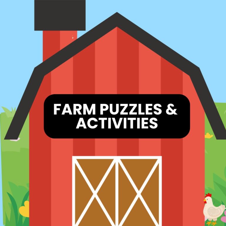 Farm Puzzles and Activities | Math = Love