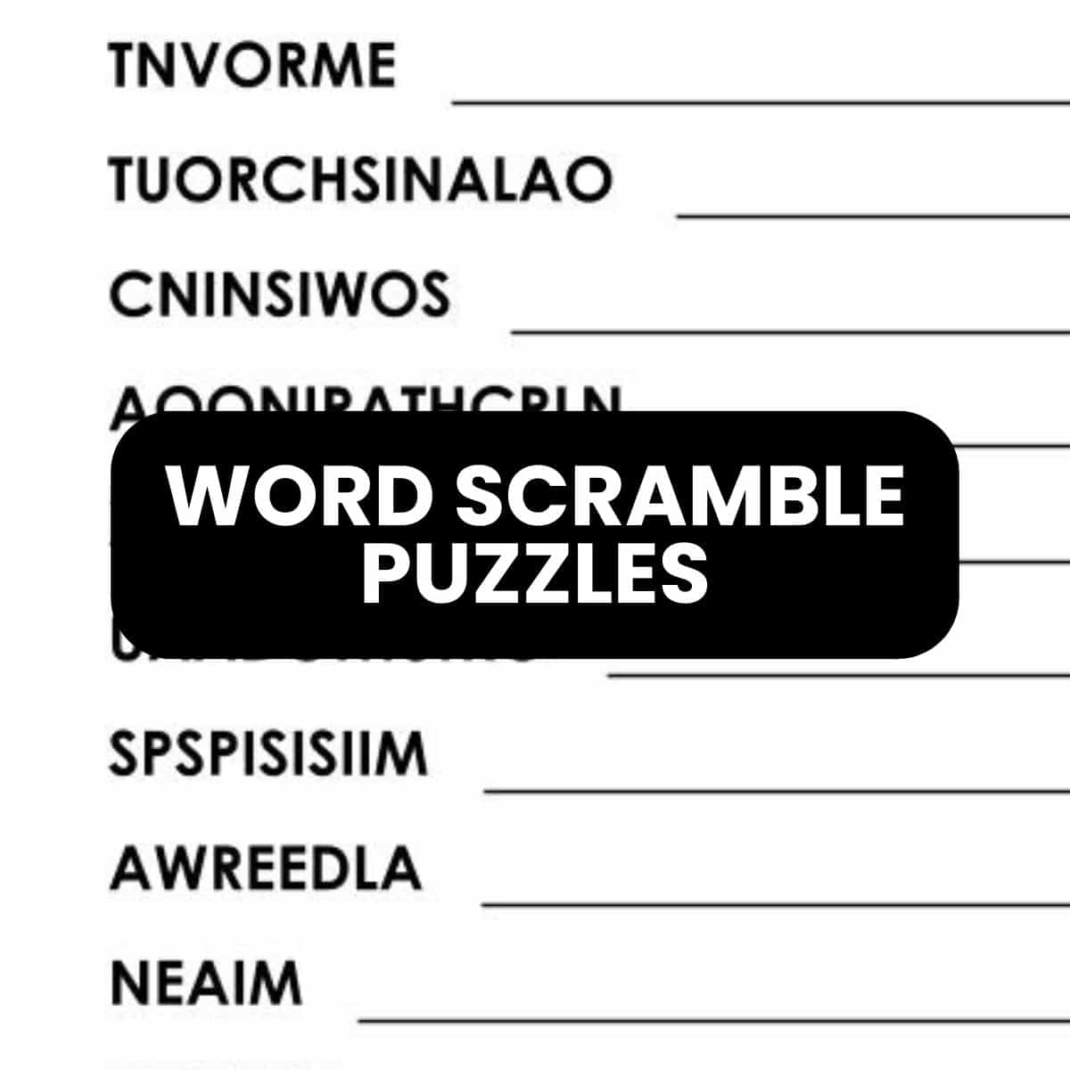 Word Scramble Puzzle Collection | Math = Love